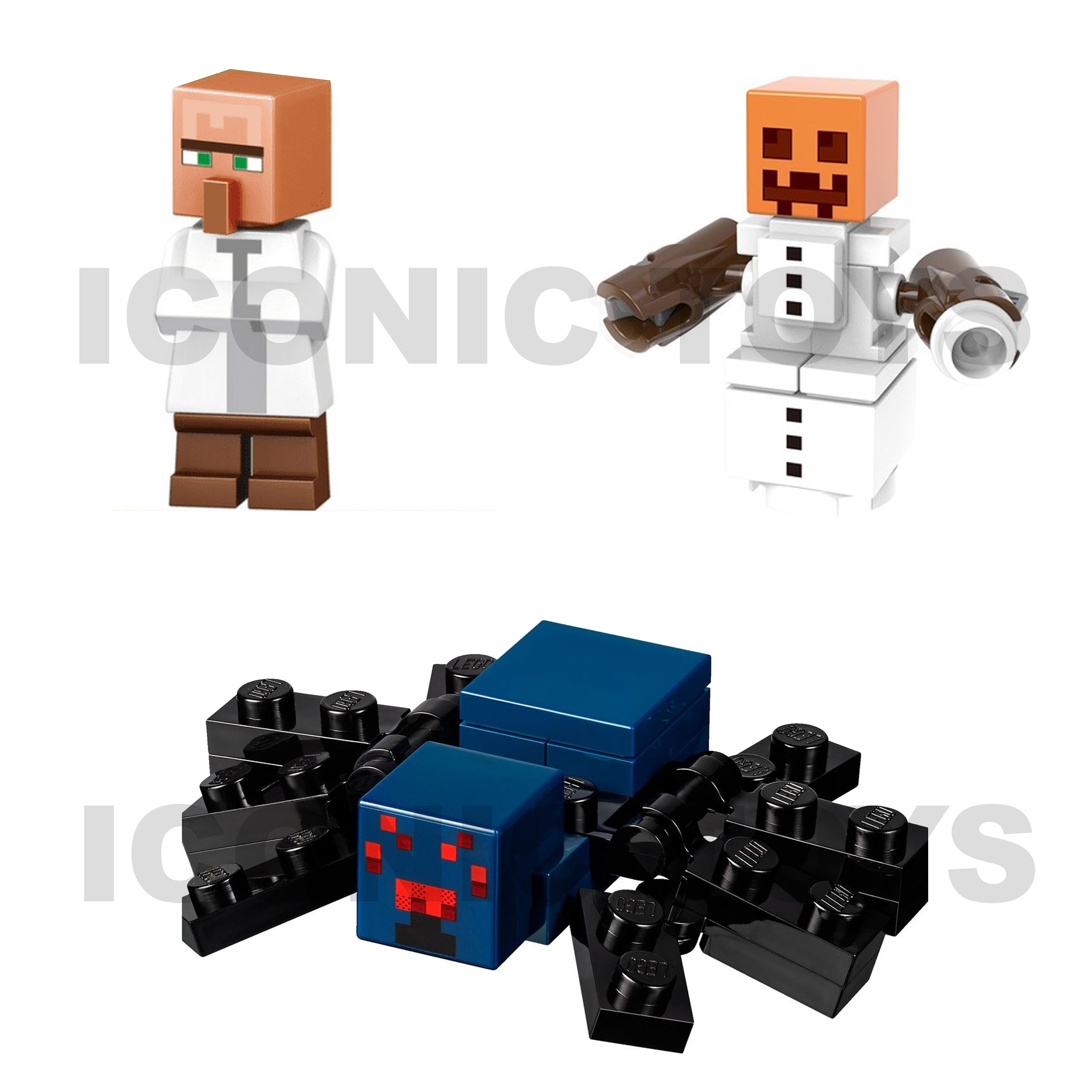 Minecraft CUSTOM Lego Building Mini Figures Alex Steve Wither - Etsy UK