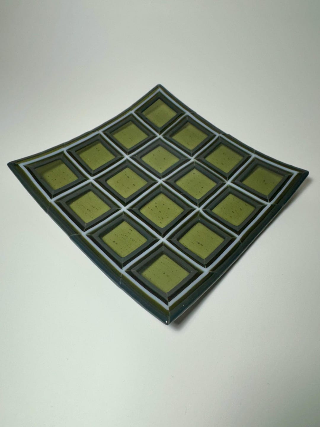Fused and Slumped Glass Windows Plate - Etsy