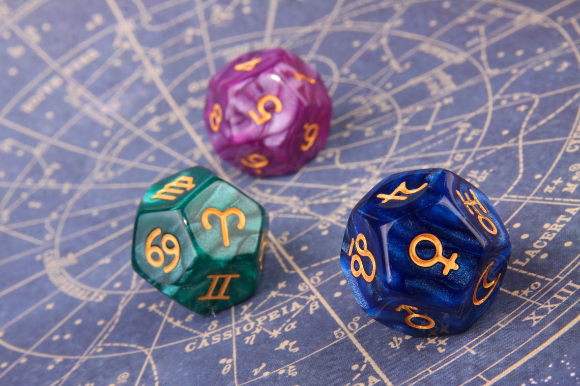 Astro Dice/ Divination Dice/astrology Dice/ Astrodice/ for Astrology ...