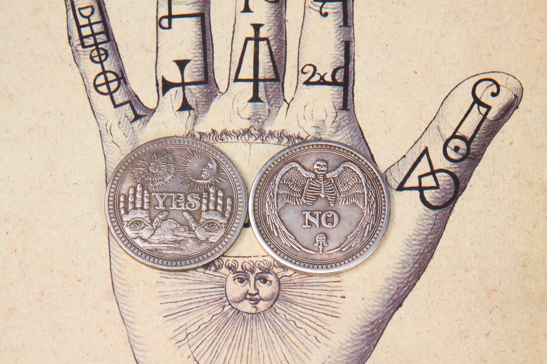 Yes No Coin, Ouija Coin, Divination Coin, Altar Coin, Oracle Coin - Etsy UK