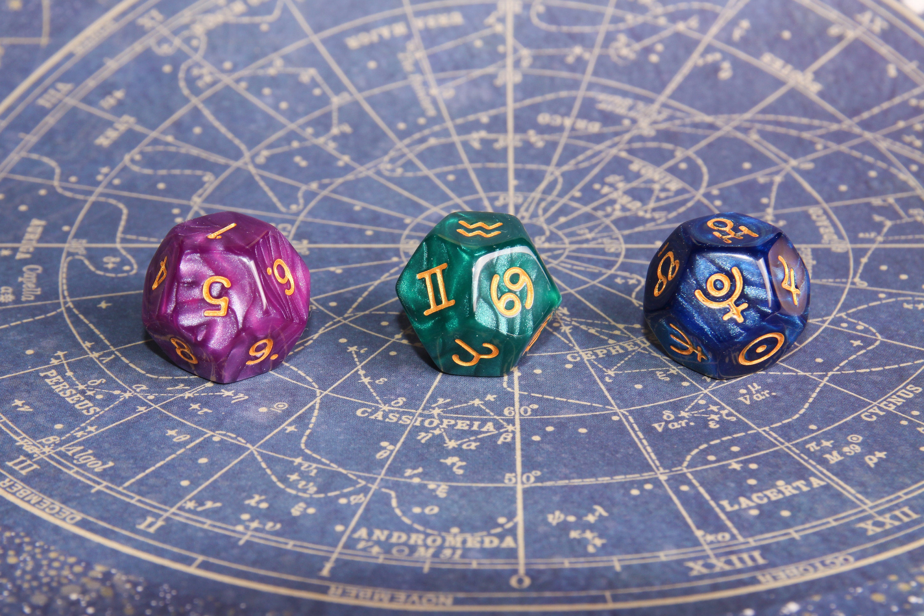 Astro Dice/ Divination Dice/Astrology dice/ Astrodice/ For Astrology ...