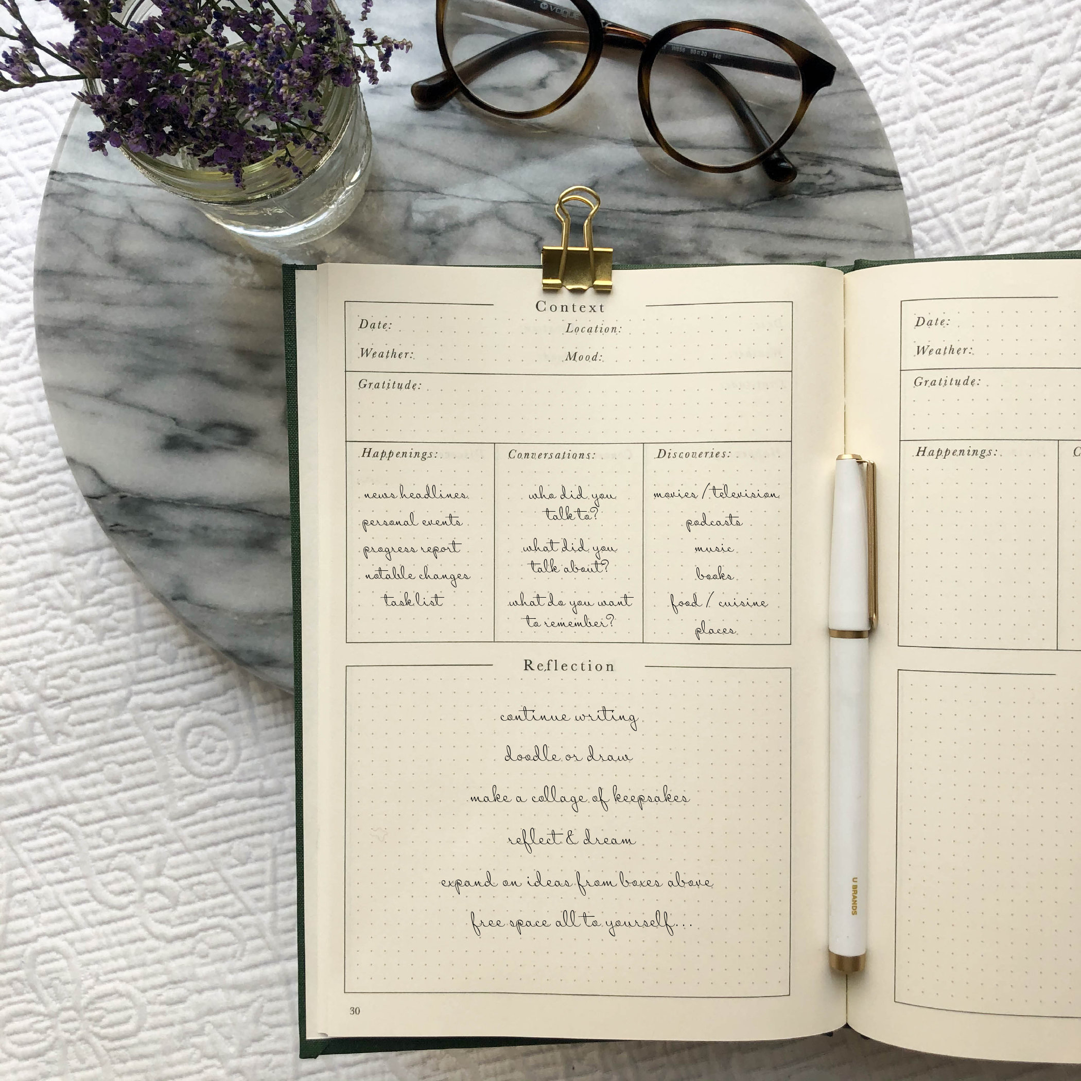 Guided Daily or Weekly Life Journal or Diary A5 Hardback | Etsy