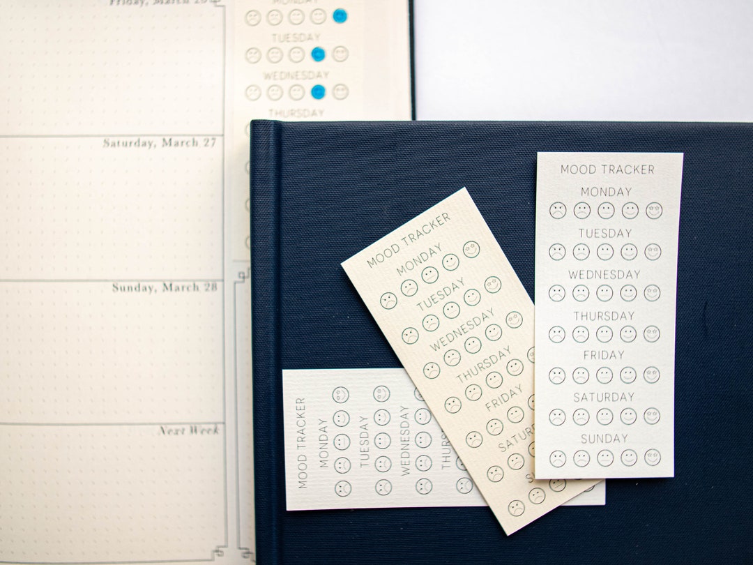 MOOD Tracker Sticker Set of 12 for Bullet Journal or Personal Planner ...