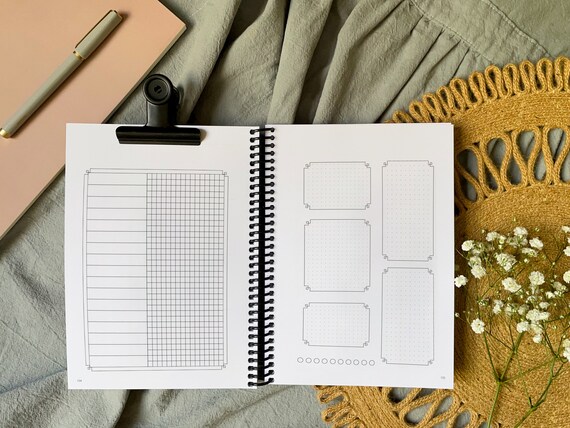SPIRAL Customizable A5 Bound Planner Bullet Journal - Etsy