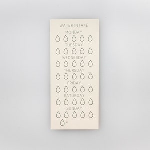 WATER Tracker Sticker Set of 12 for Bullet Journal or Personal Planner ...