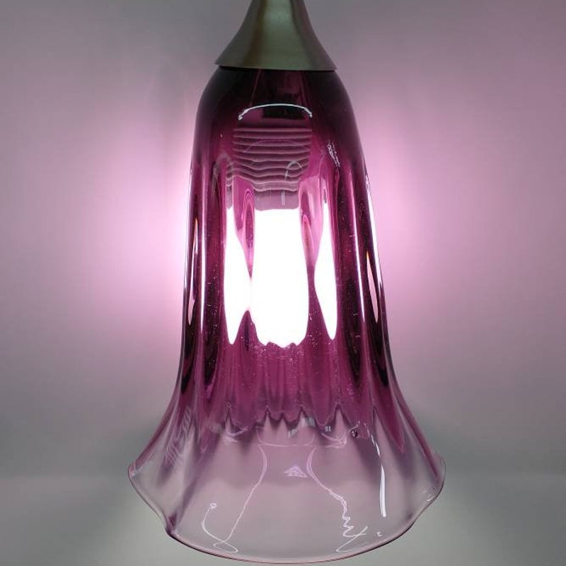 Blown Glass Pendant Light - Etsy