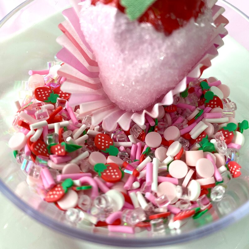 Fake Sprinkles / Strawberry Sparkle Sprinkle Mix / Fake Bake - Etsy