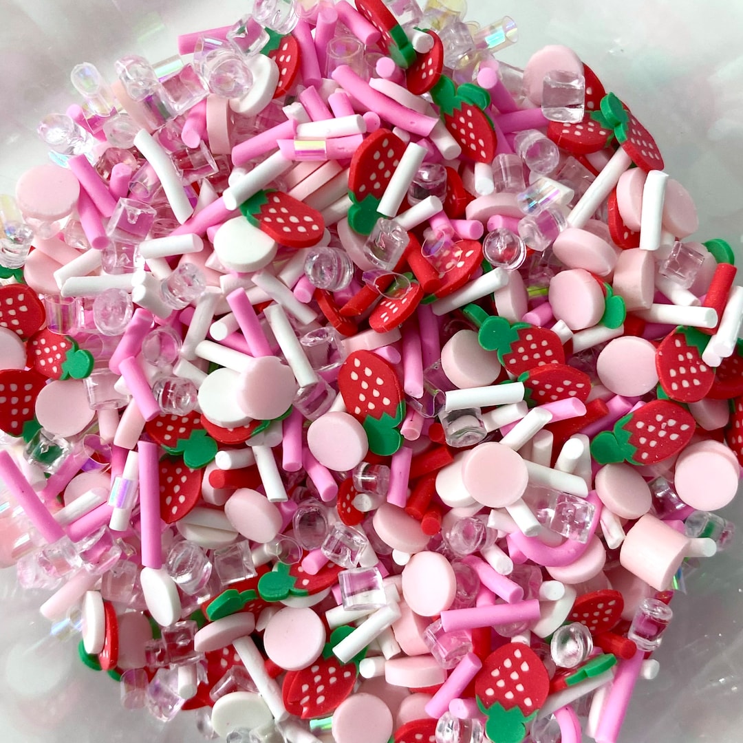 Fake Sprinkles / Strawberry Sparkle Sprinkle Mix / Fake Bake - Etsy