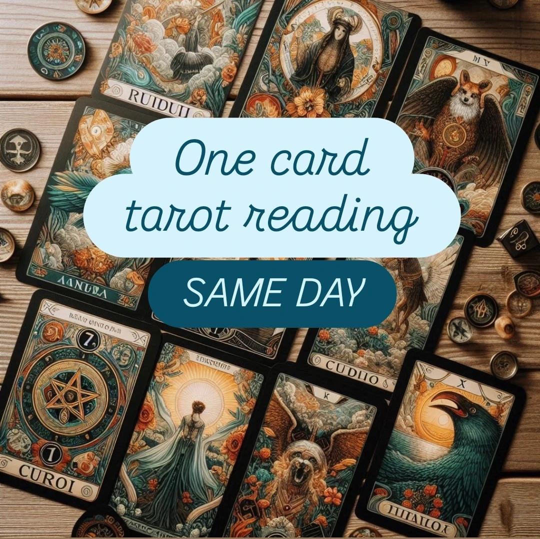Same Day One Card Tarot Reading, Card Reading, Quick Reading, Short ...