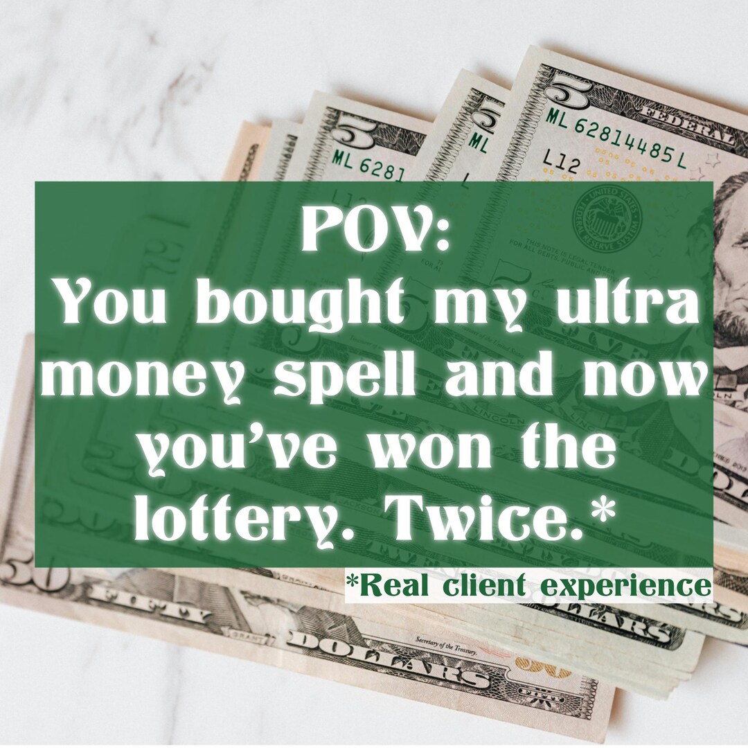 Ultra Money Spell, Powerful Same Day Spell for Wealth, Abundance, Large ...