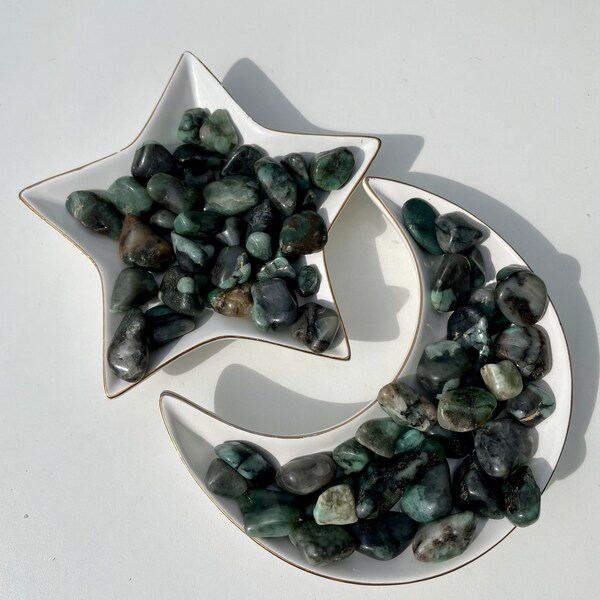 Tumbled Emerald - Etsy