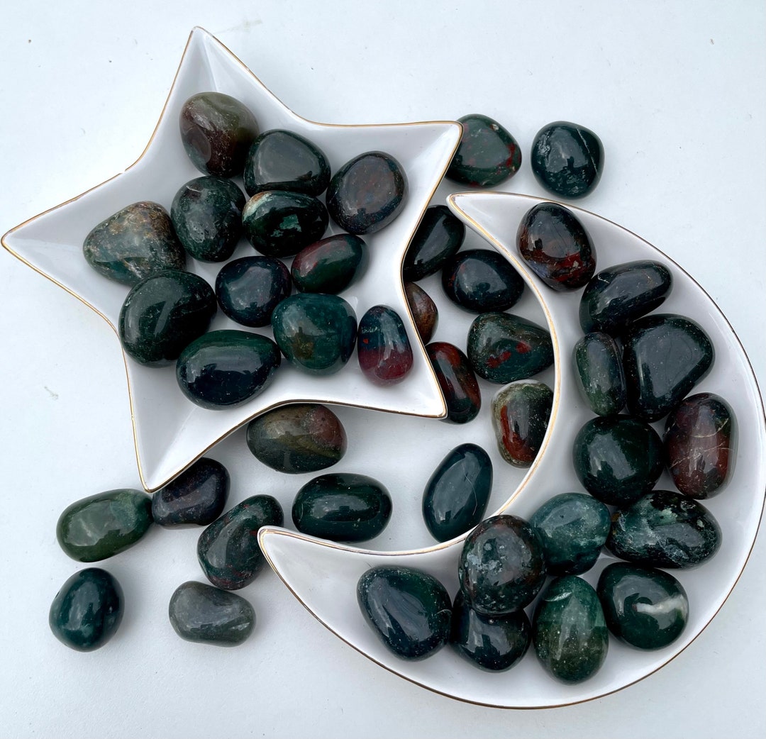 Madagascar Bloodstone Tumble Stone, Heliotrope Crystal - Etsy