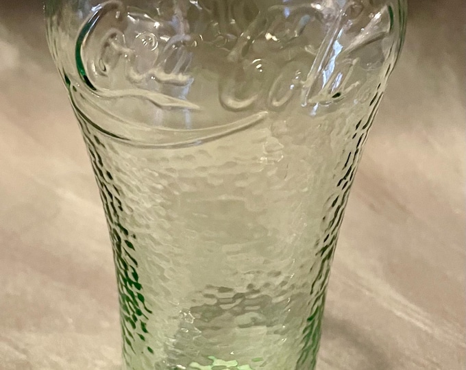 Vintage Green Pebbled Texture Coca Cola Glass Cup Coke - Etsy