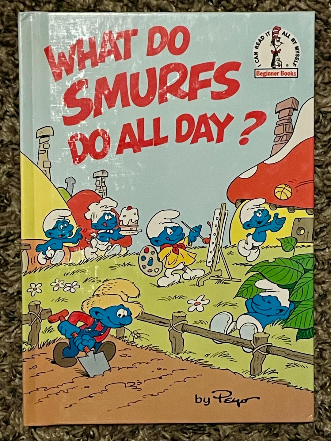 Vintage What Do Smurfs Do All Day? by Peyo Book 1983 - Etsy