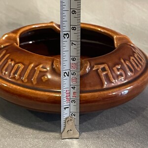 Vintage Brown German Asbach Uralt Ceramic Ashtray RARE - Etsy