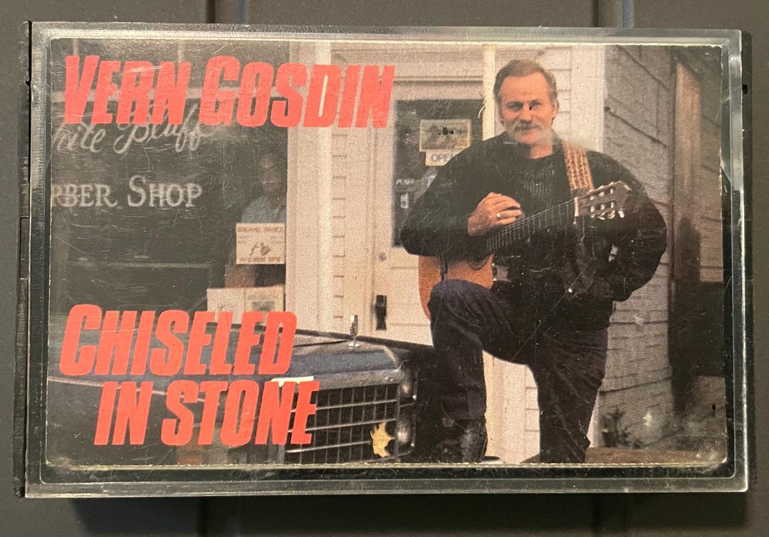 Vintage Vern Gosdin Chiseled in Stone Cassette Tape 1987 - Etsy