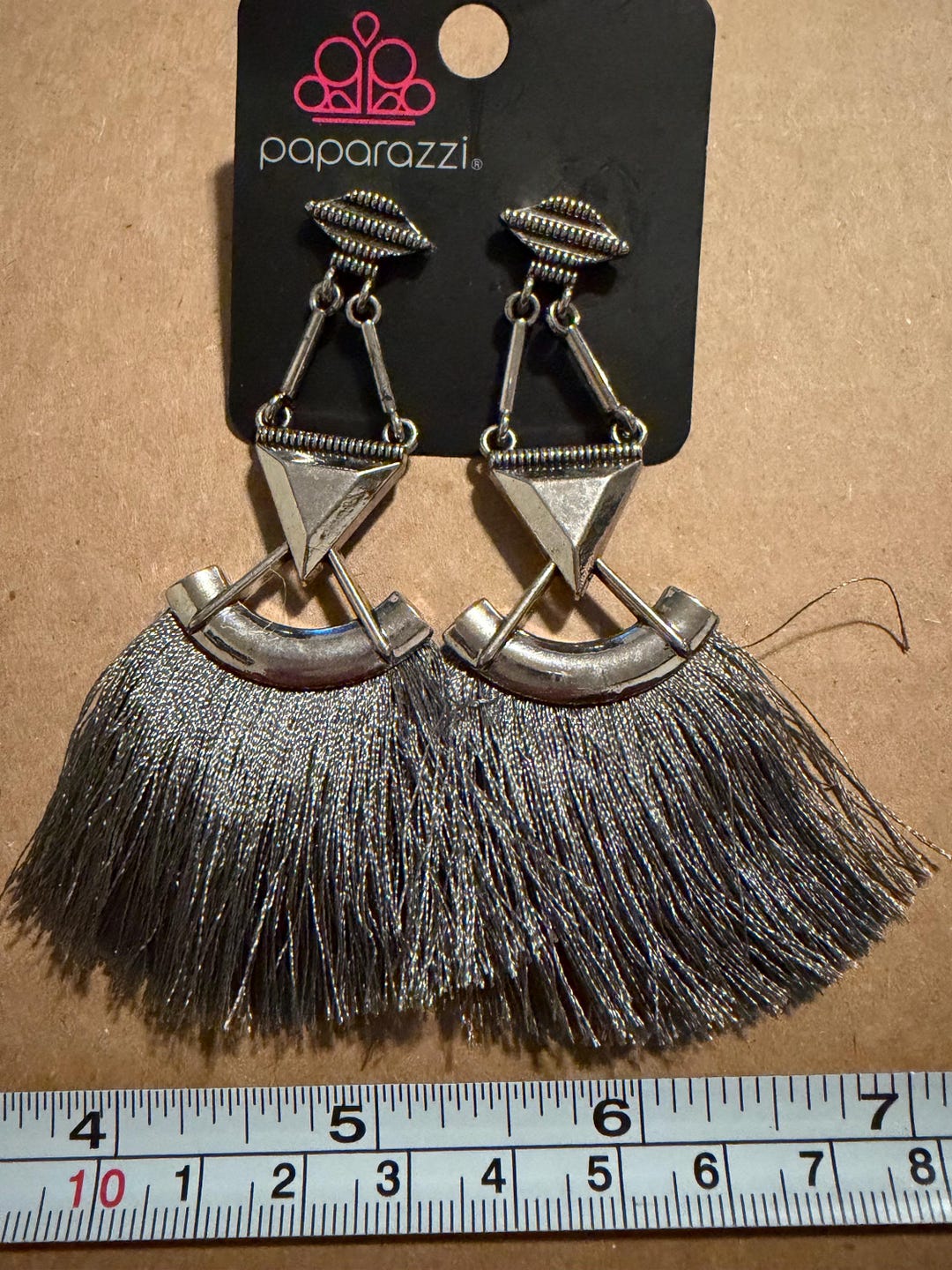 New Paparazzi Puma Prowl Silver Fringe Earrings Jewelry - Etsy