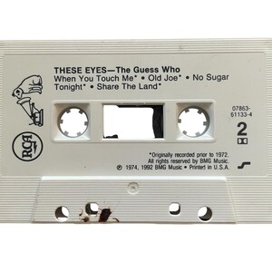 Vintage These Eyes the Guess Who Cassette Tape 1992 - Etsy