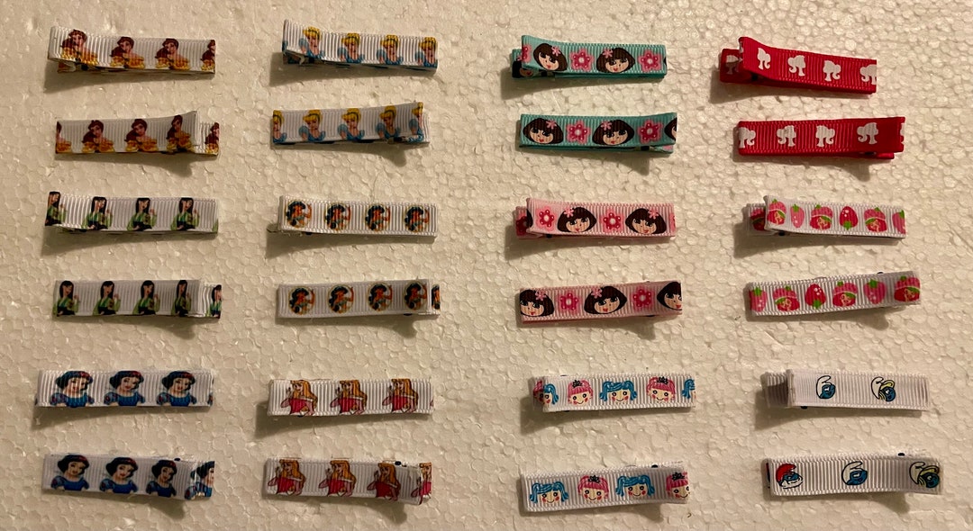New Handmade Fully Lined Character Hair Clips Adult Cosplay Toddler ...