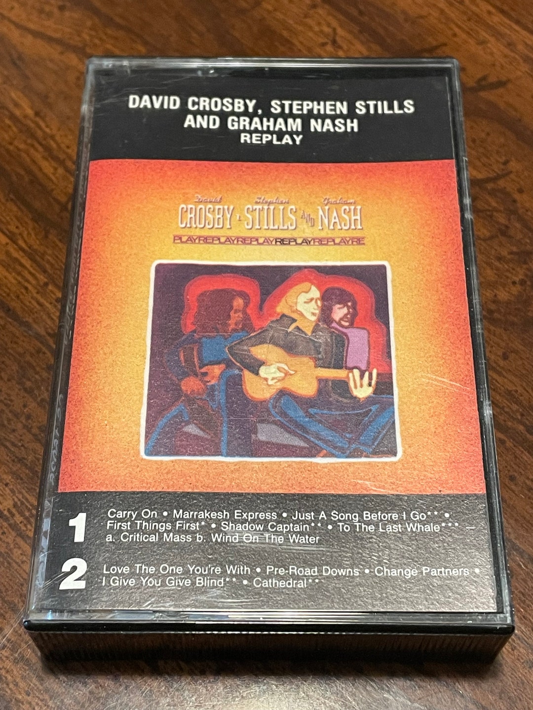 Vintage Crosby, Stills & Nash Replay Cassette Tape 1980 - Etsy