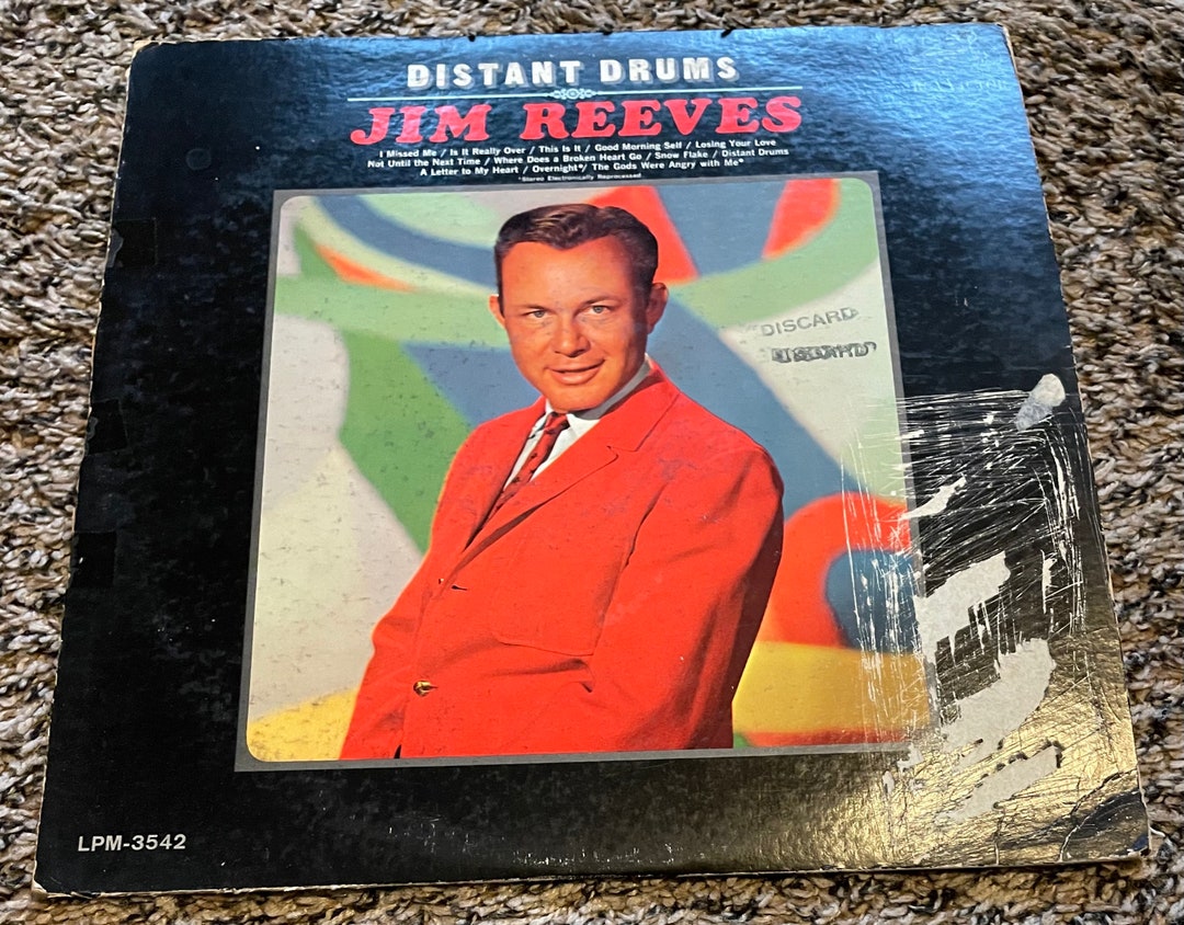Vintage Jim Reeves Distant Drums Vinyl Record Album 1966 *1 - Etsy