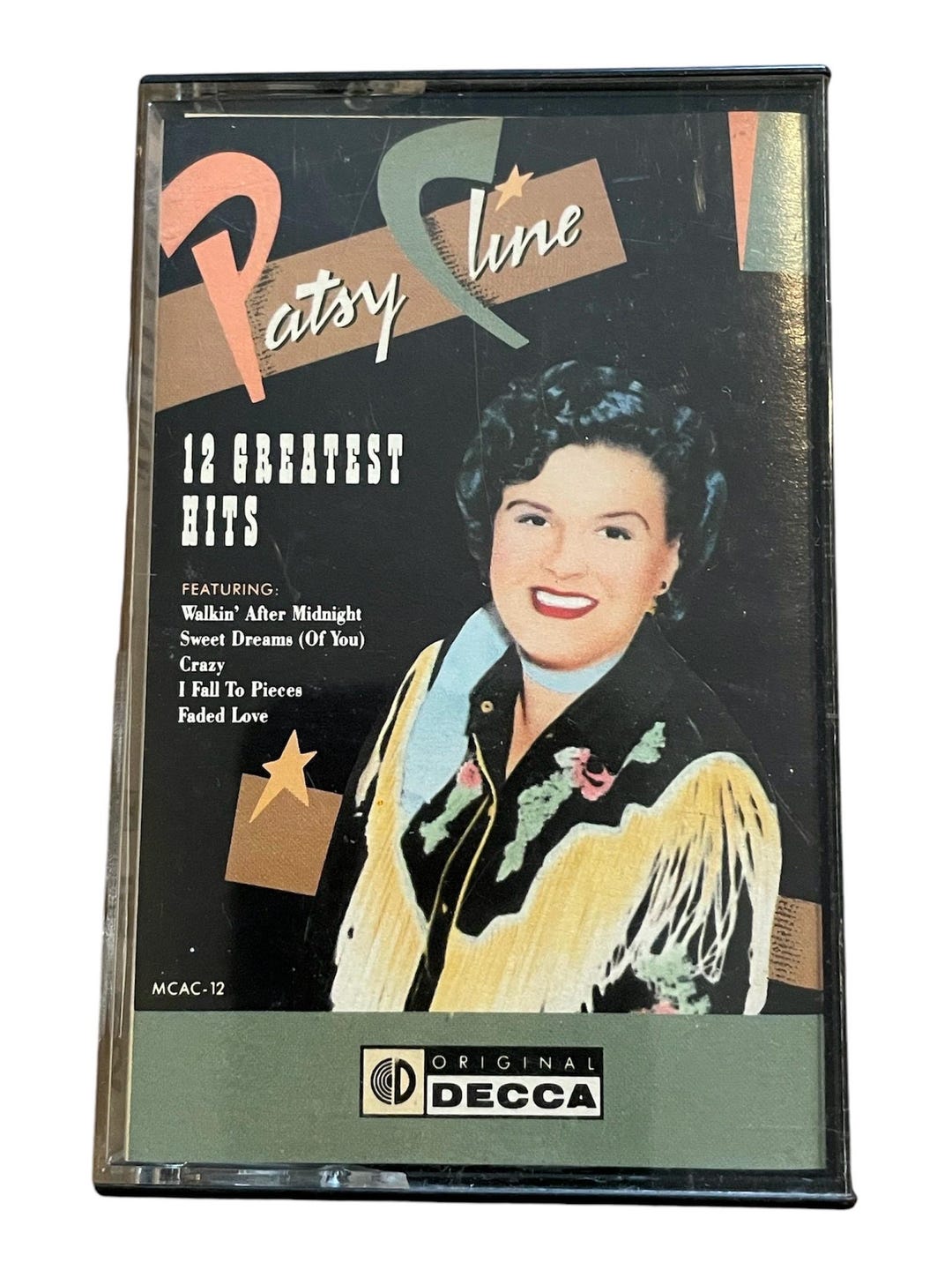Vintage Patsy Cline 12 Greatest Hits Cassette Tape 1988 - Etsy