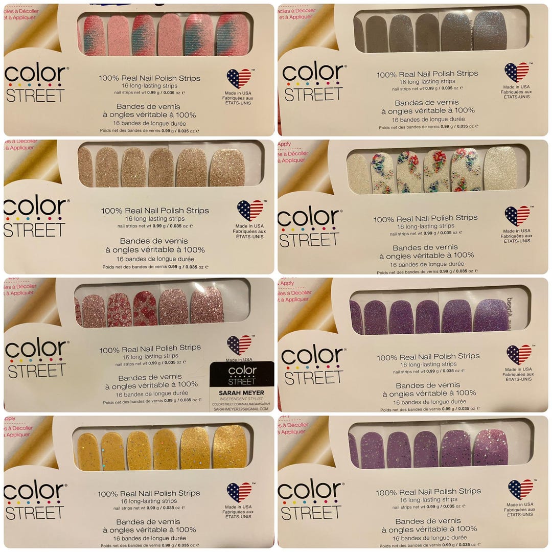 New Color Street 100% Real Nail Polish Strips USA - Choose Your Color ...