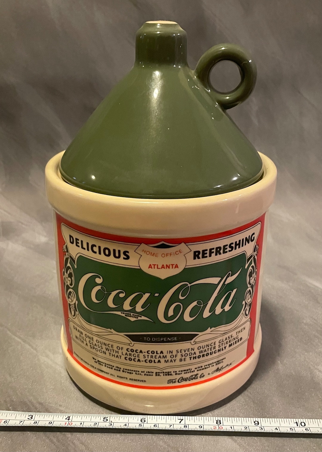 Vintage Coca Cola Moonshine Jug Cookie Jar 1993 - Etsy