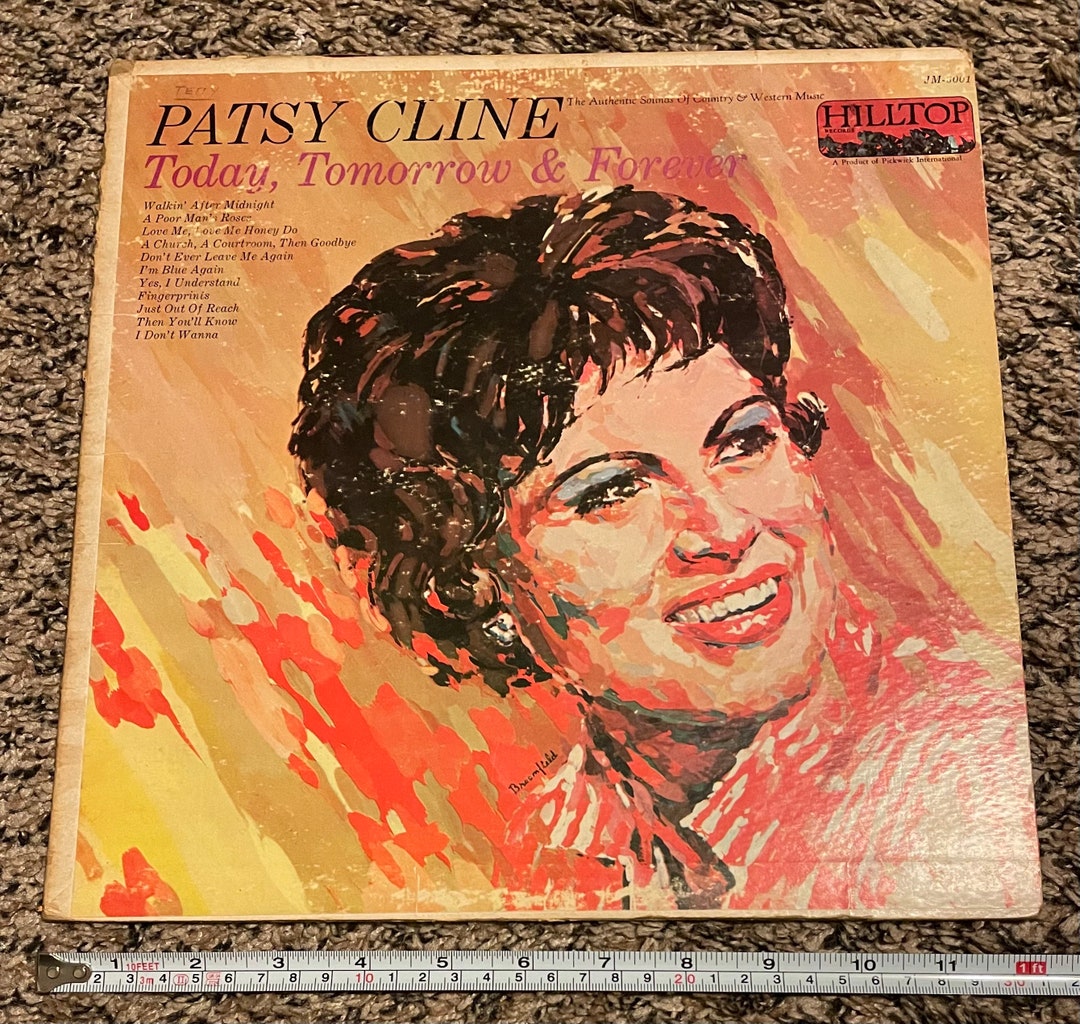 Vintage Patsy Cline Today, Tomorrow & Forever Vinyl Record Album - Etsy
