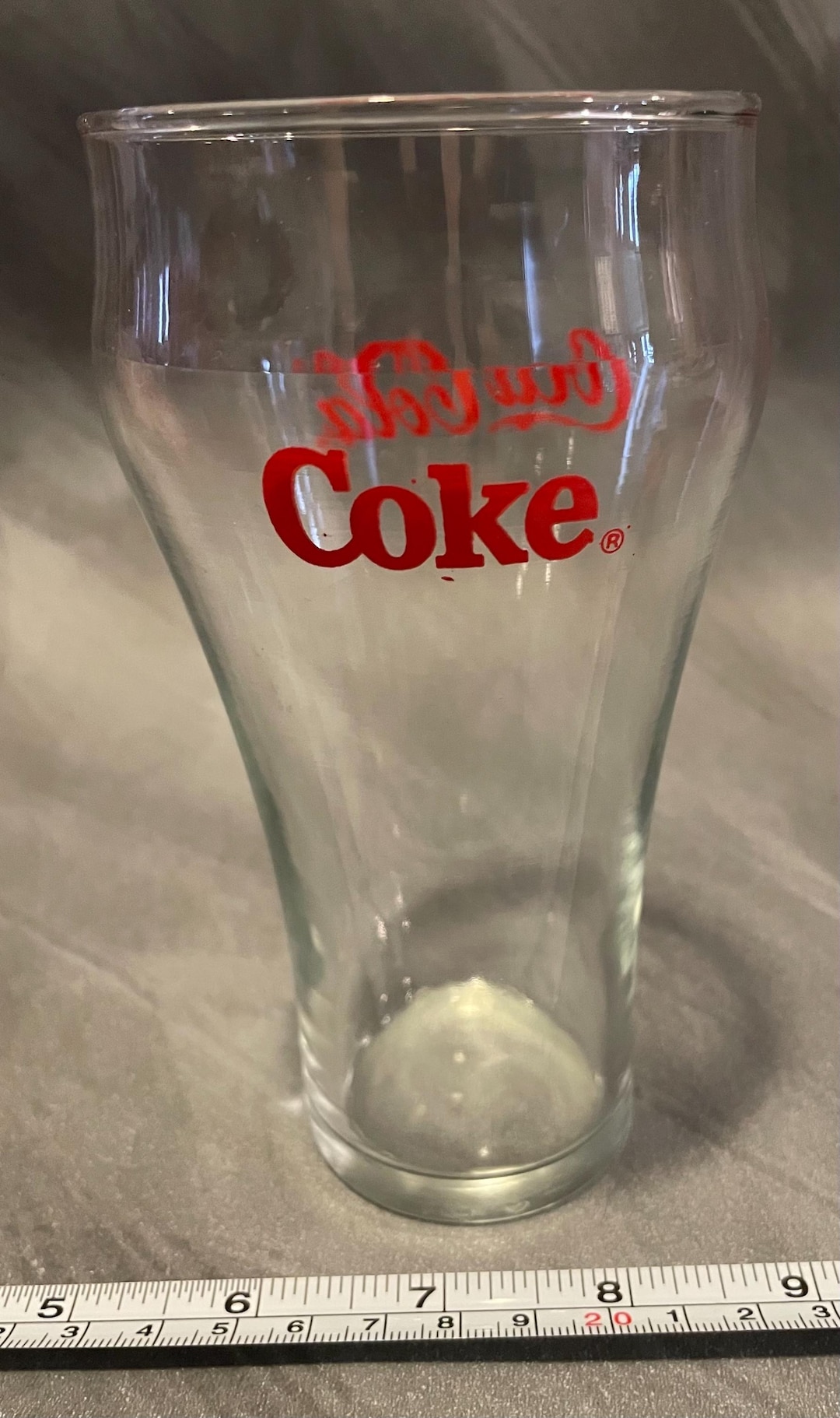 Vintage 6” Coca Cola Coke Clear Glass Cup - Etsy