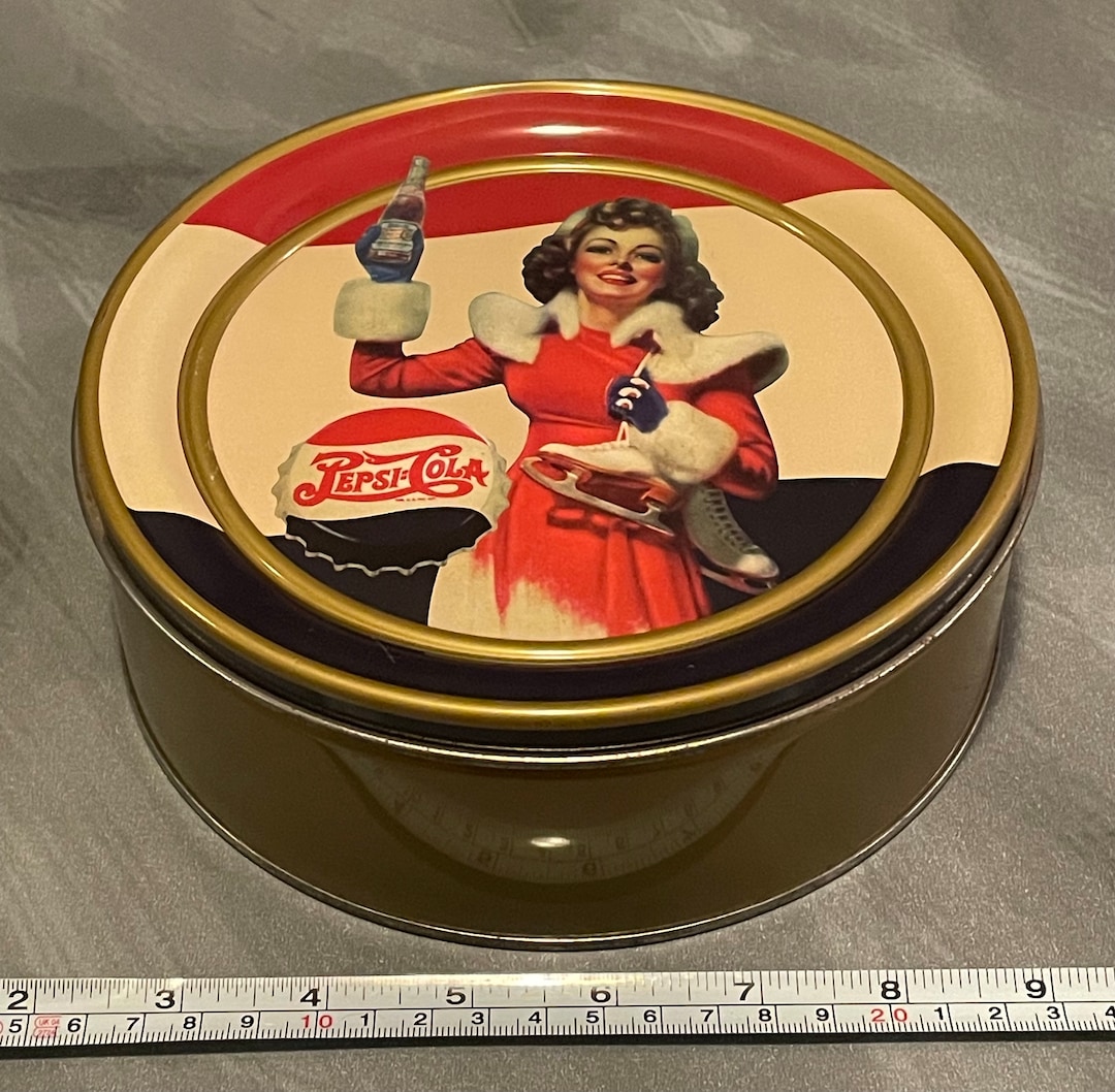 Vintage 1995 Pepsi Tin Girl Lady Christmas Ice Skates - Etsy