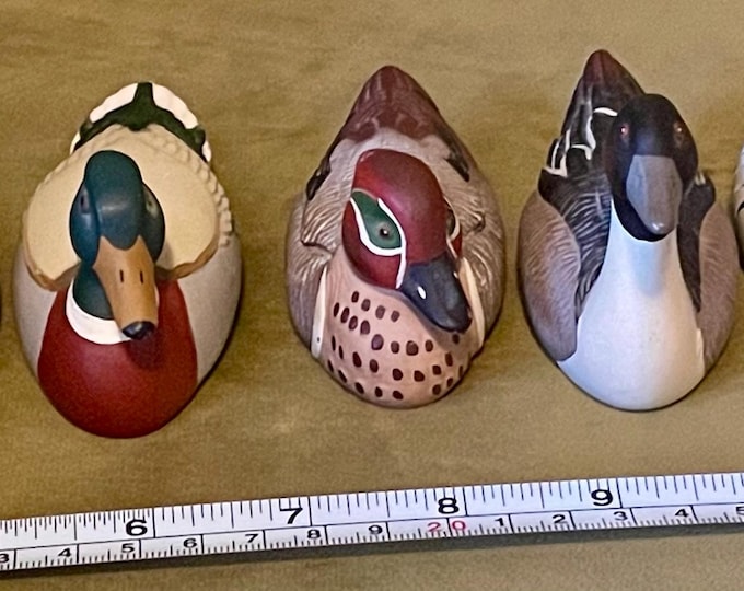 Vintage Avon Collector Duck Series 1983 1984 Mallard Canvasback Pintail Bufflehead Green Winged ...