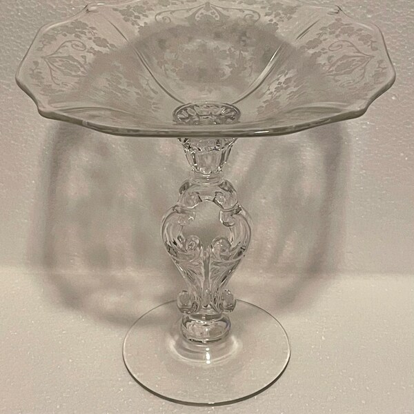 Glass Footed Compote - Etsy