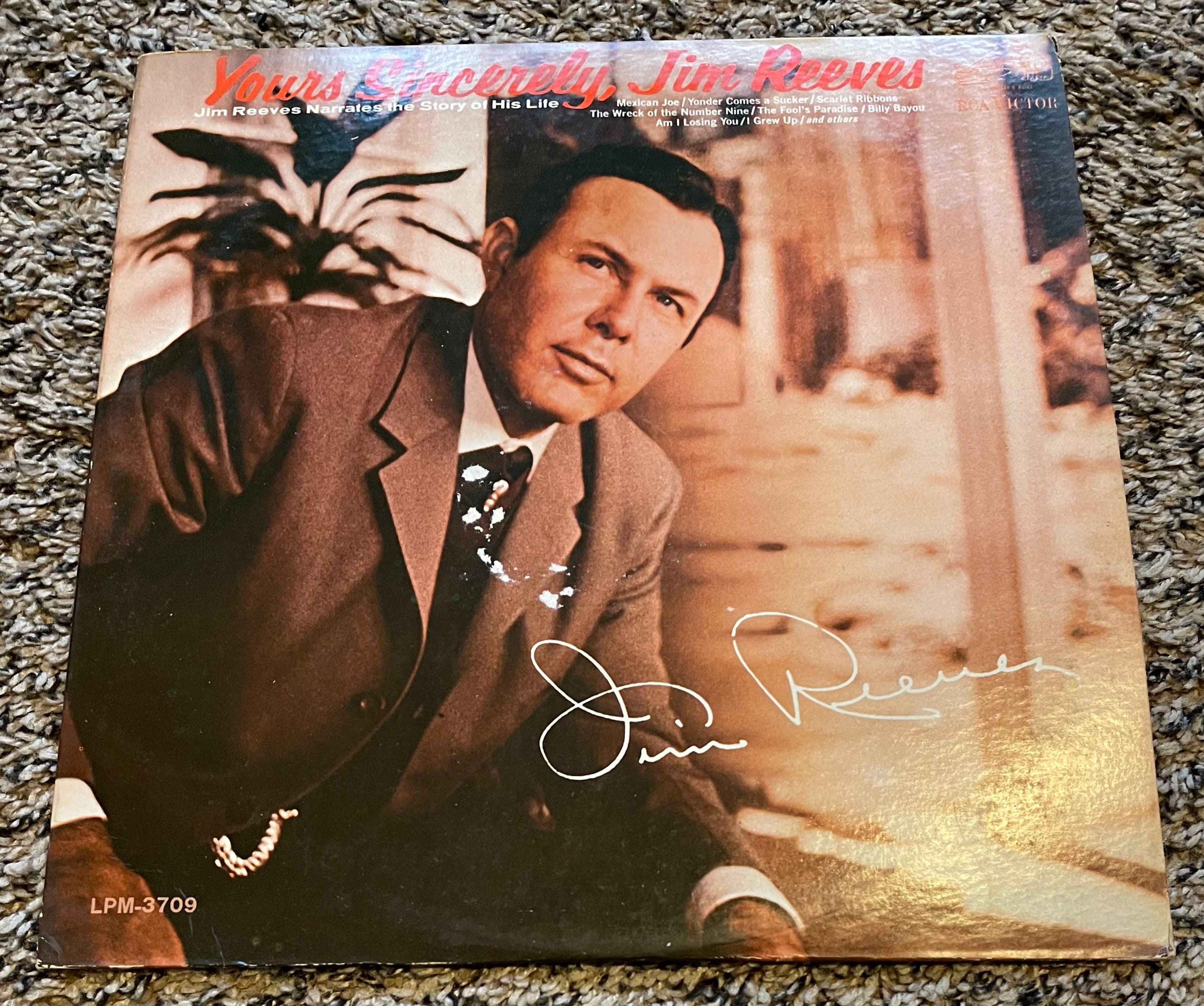 Vintage Yours Sincerely, Jim Reeves Vinyl Record Album 1966 - Etsy