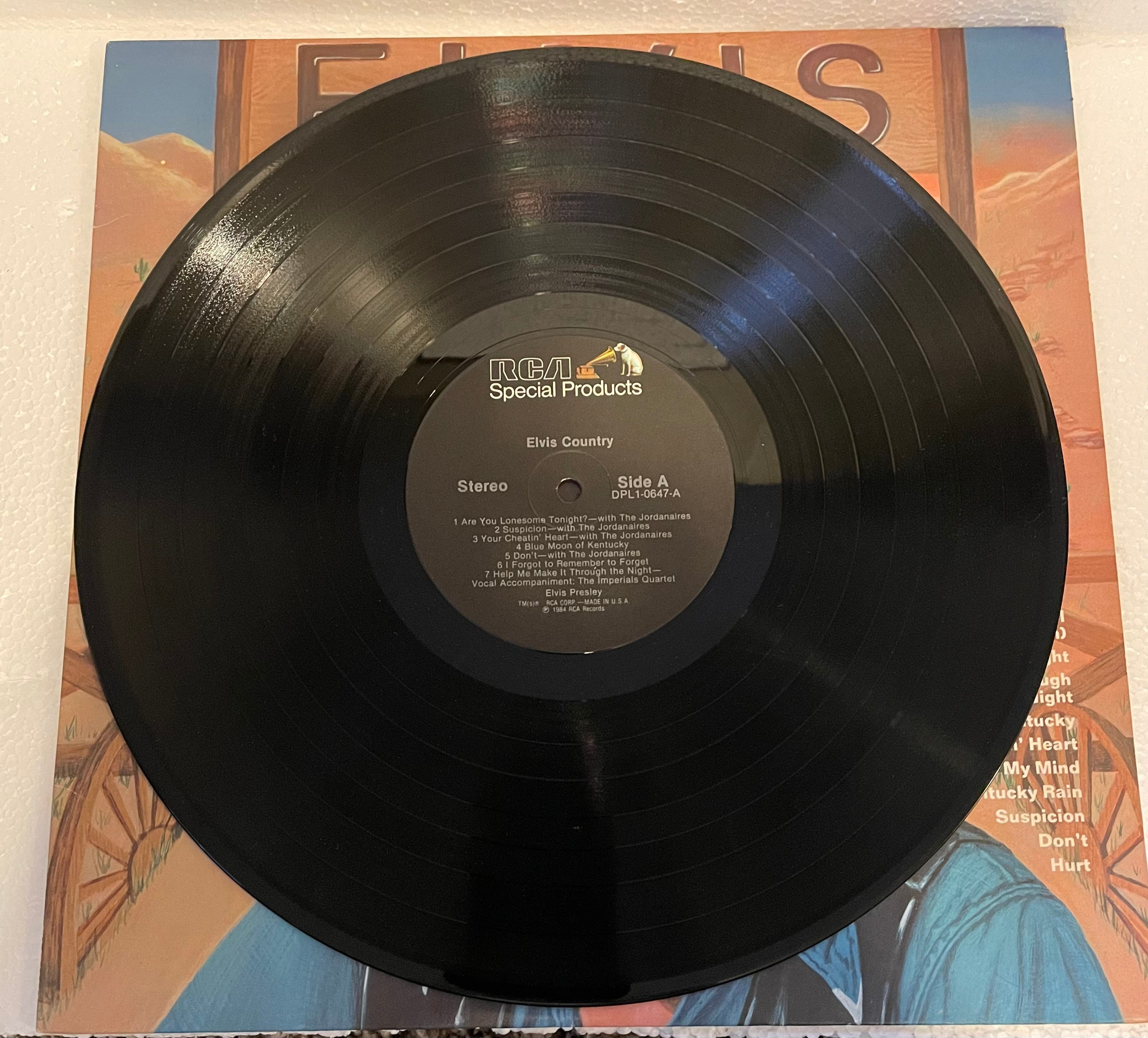 Vintage Elvis Country Vinyl Record Album 1984 DPL1-0647 - Etsy