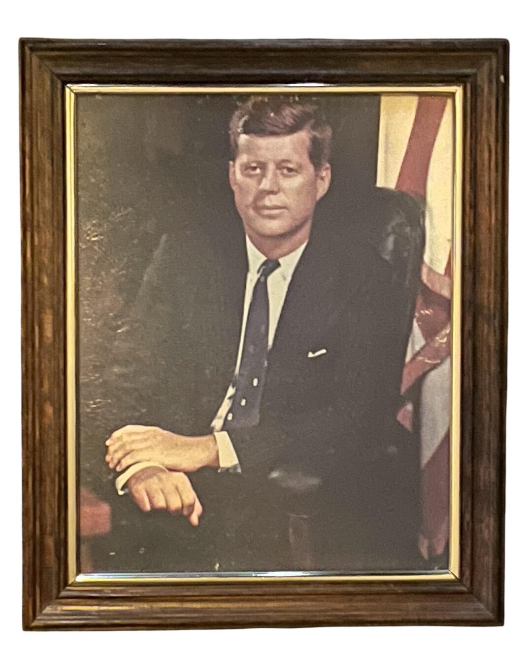 Vintage John F Kennedy Portrait Museum Print Edition JFK President ...