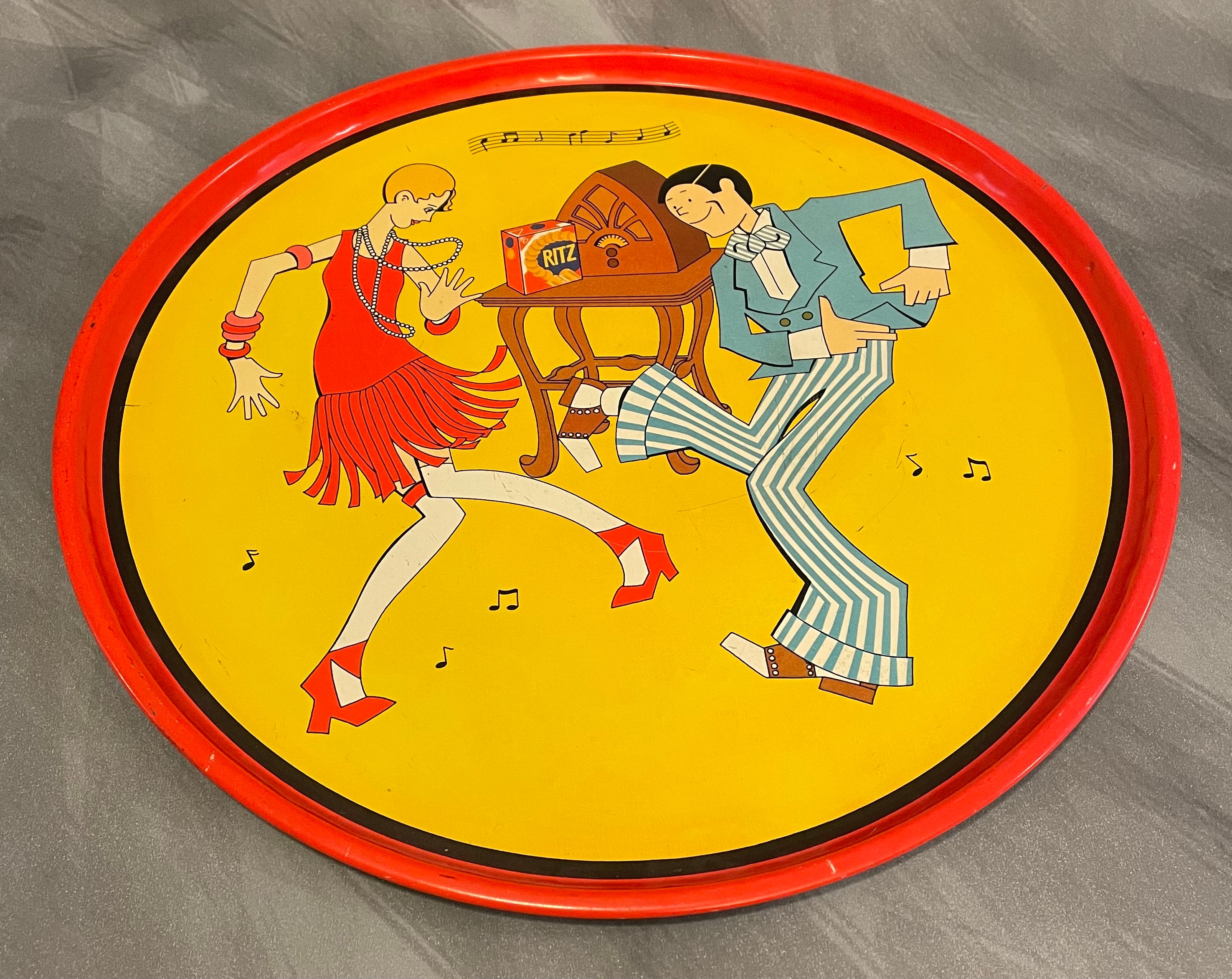 Vintage Ritz Crackers Tray 15.5 Roaring 20s - Etsy