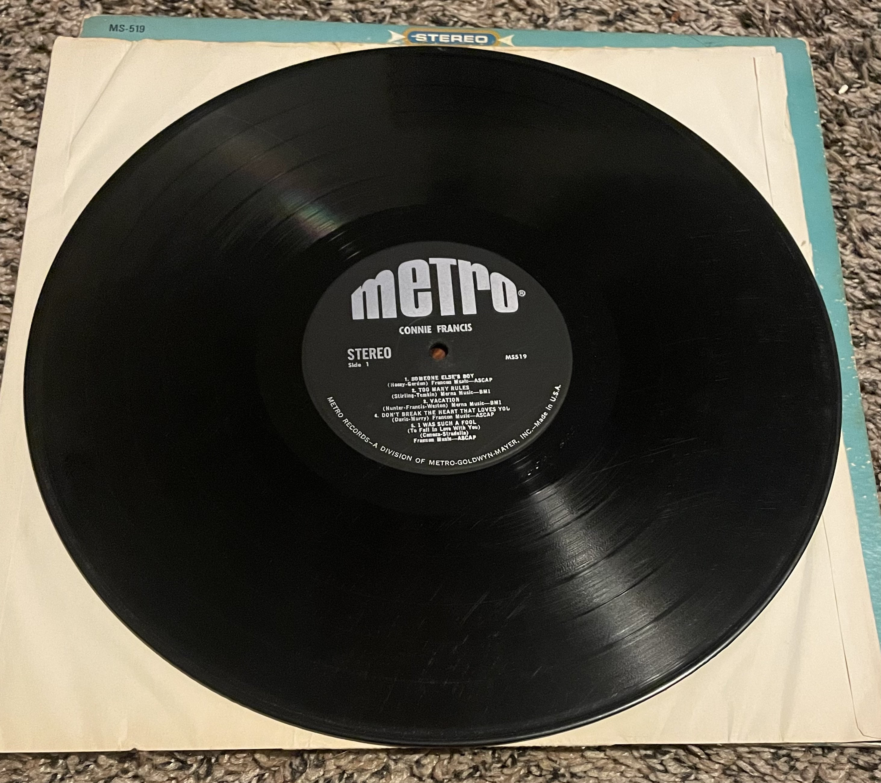 Vintage Connie Francis Vinyl Record Album - Etsy