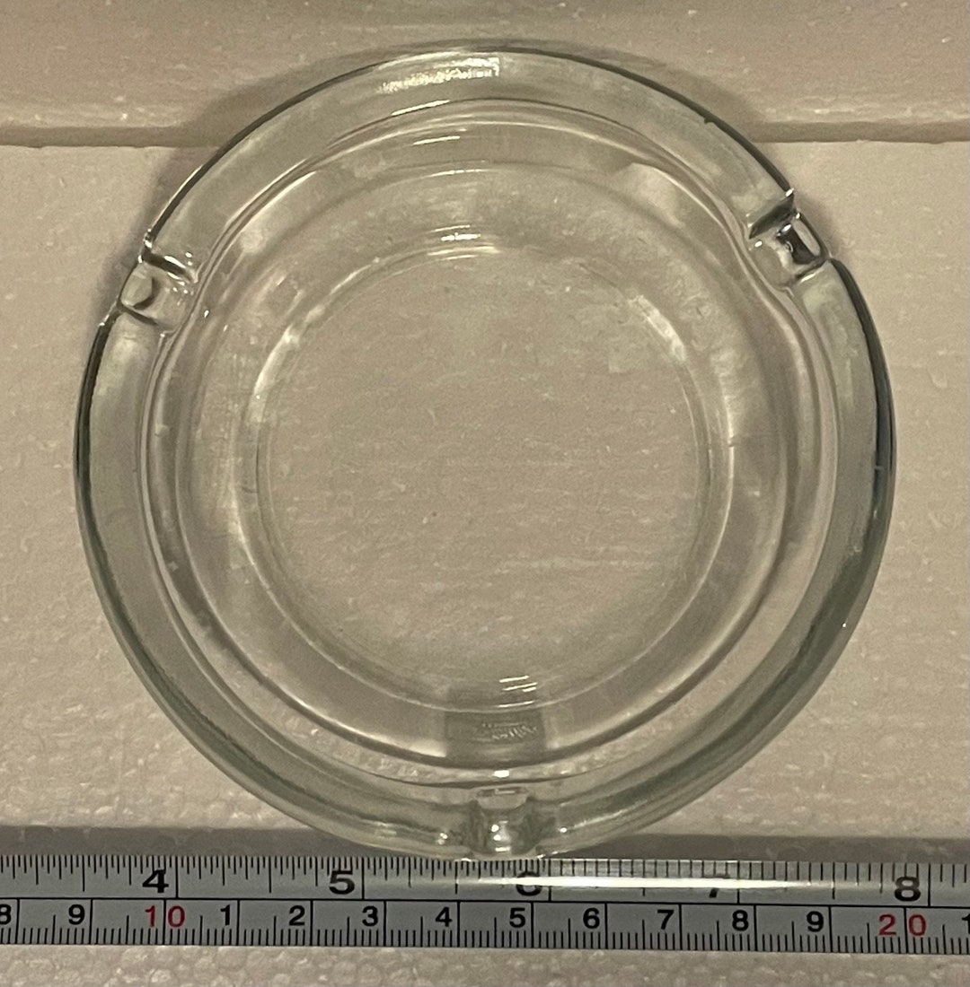 Vintage Clear Glass Ashtray #1 - Etsy