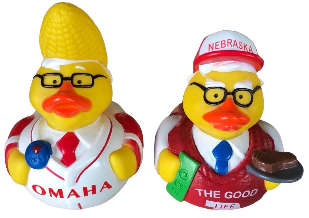 New 2018 Berkshire Hathaway Rubber Ducks Warren Buffett Charlie Munger ...