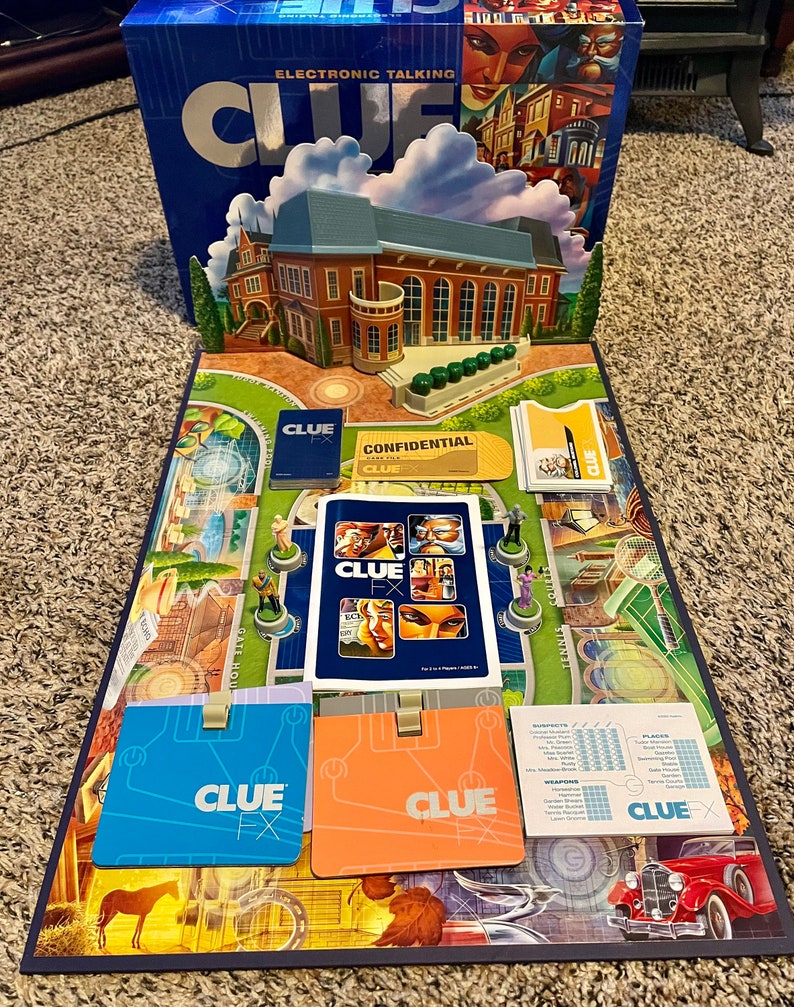 Vintage Clue FX Electronic Talking Board Game - Etsy