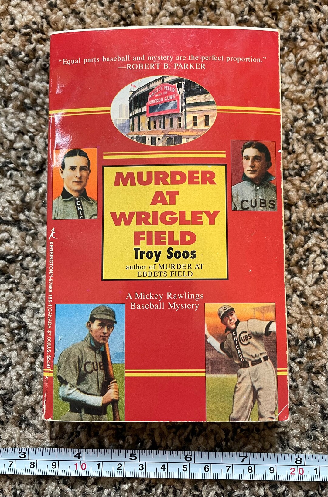 Vintage Murder at Wrigley Field by Troy Soos Book 1996 Mickey Rawlings ...