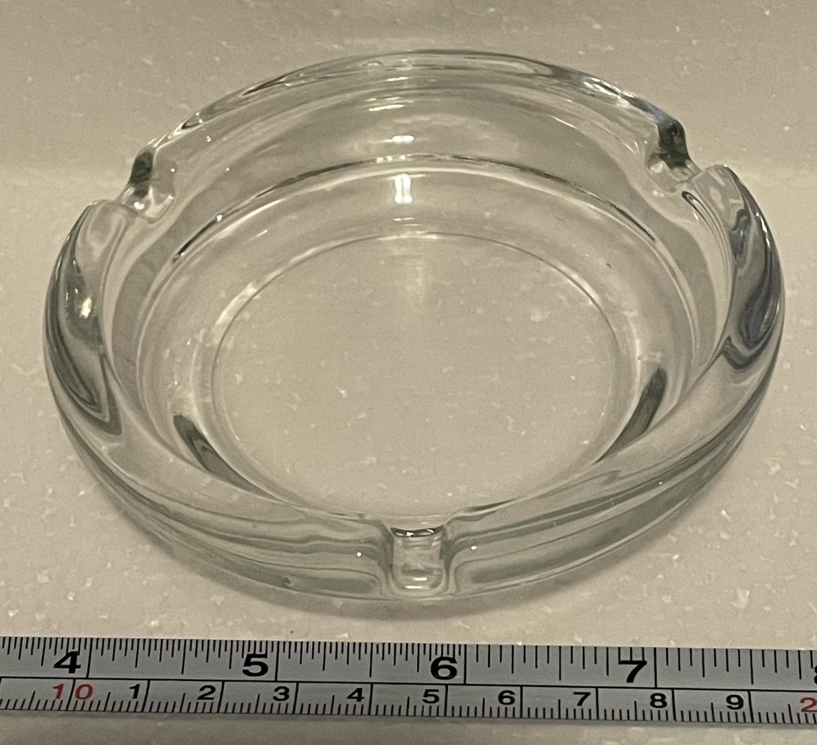 Vintage Clear Glass Ashtray 1 - Etsy