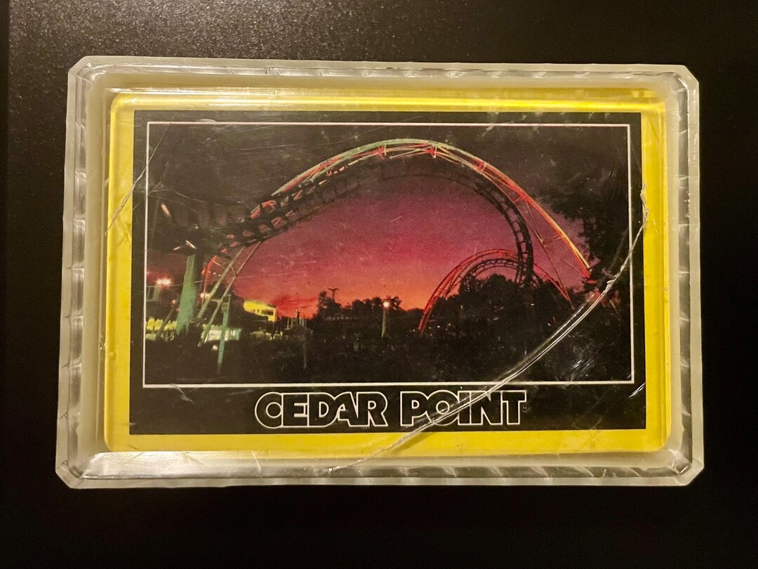 Vintage Cedar Point Playing Cards Souvenir New NOS RARE Ohio Made in ...