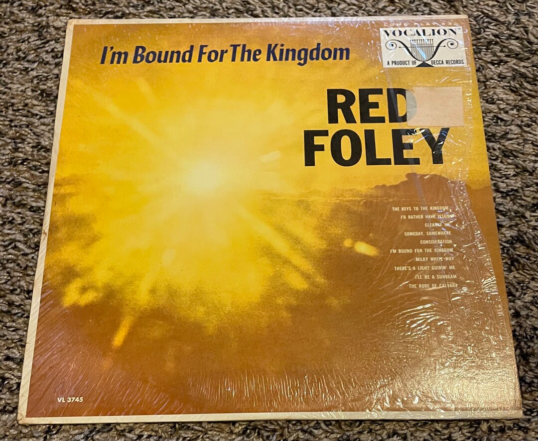 Vintage Red Foley I’m Bound for the Kingdom Vinyl Record Album - Etsy