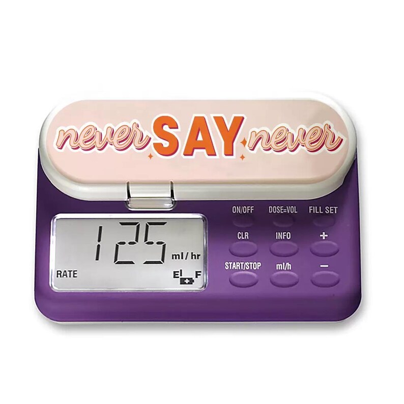 Never Say Never Sticker, Feeding Pump Sticker, Medical Vinyl Sticker ...