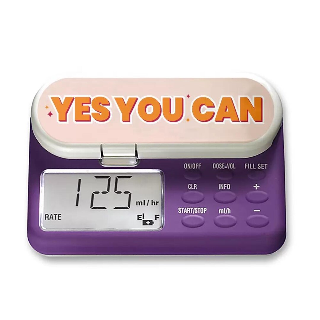 Yes You Can Sticker, Feeding Pump Sticker, Vinyl Health Sticker, Ng ...