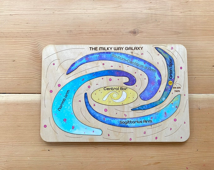 Wooden Milky Way Galaxy Puzzle - Etsy
