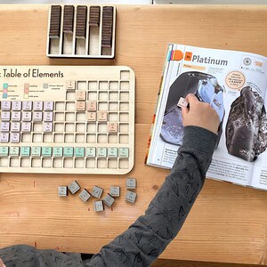 Wooden Periodic table of Elements board | Etsy
