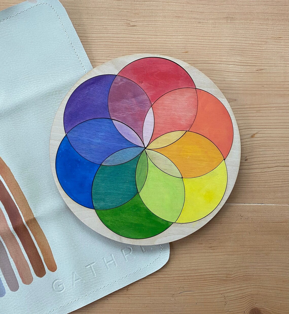 Wooden Color Wheel Puzzle | Etsy